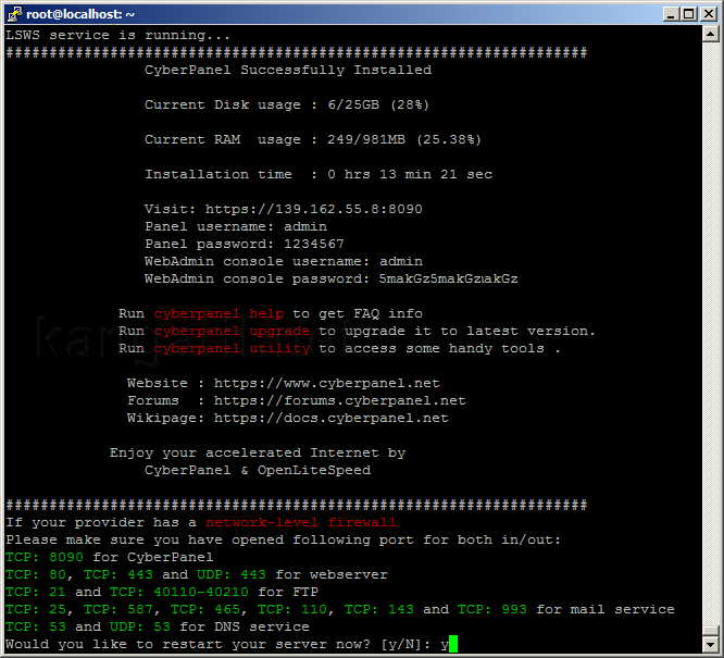 Cara Install CyberPanel di VPS Ubuntu 20.04 - Kangarif.net Cara Install CyberPanel di VPS Ubuntu 20.04 - Kangarif.net