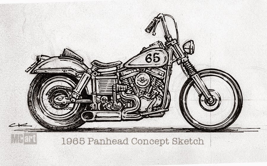 MC Art/Motorcycle Art: What to do with a 65 Panhead?