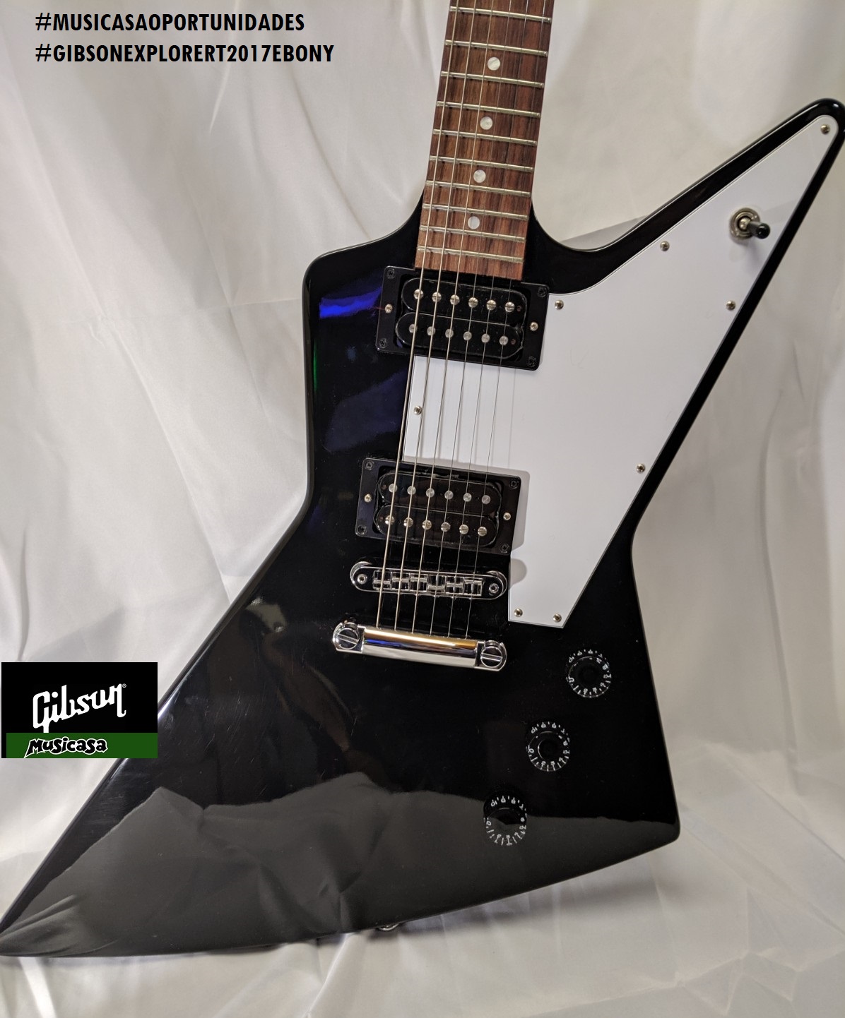 musicasa.oportunidades: Guitarra USADA GIBSON EXPLORER T 2017 EBONY ...