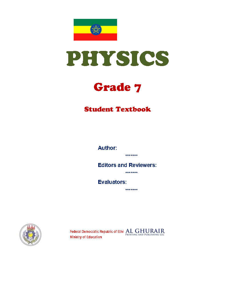 Physics Student Textbook Grade 7 7 ShipLov Physics Student Textbook Grade 7 7 ShipLov