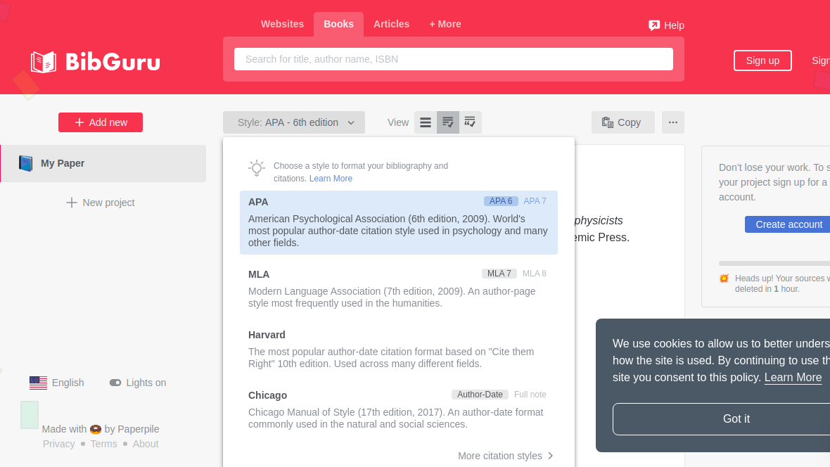Cara gampang membuat daftar pustaka dengan bibguru