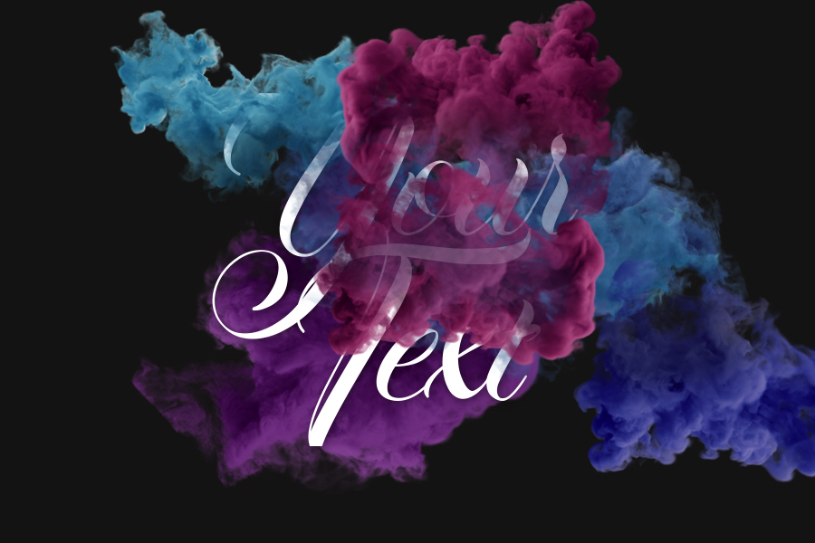 Smoke Effect Font - Collage Template Smoke Effect Font - Collage Template