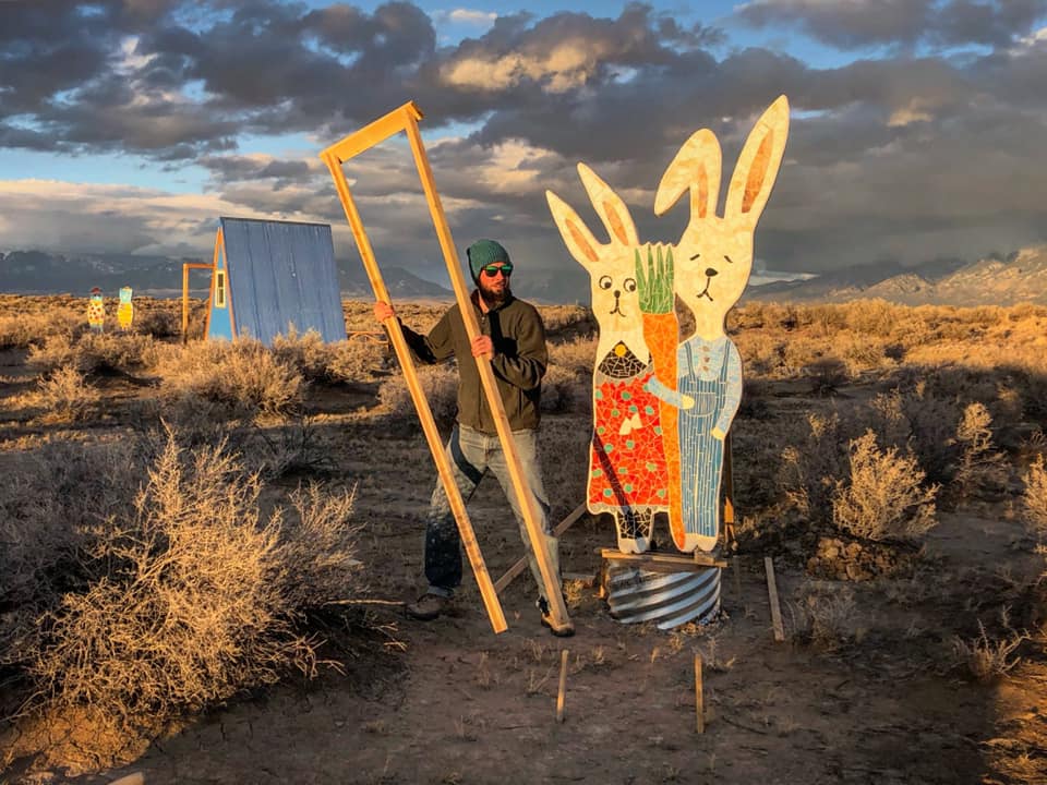 Kasia Mosaics: American Gothic Rabbit Style