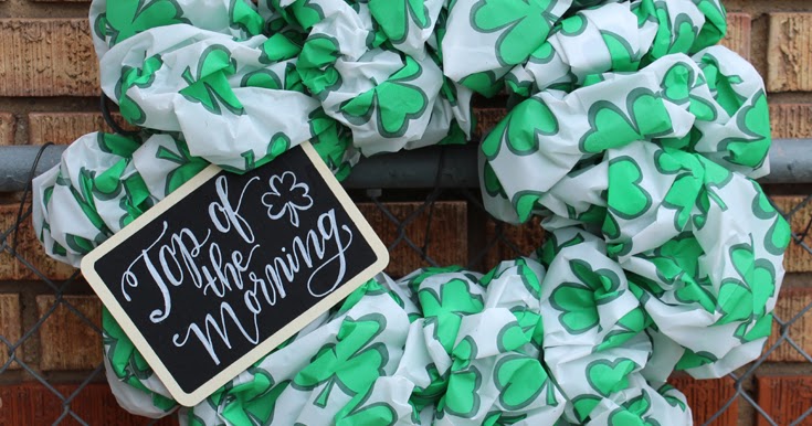 Top of the Morning Shamrock Wreath!