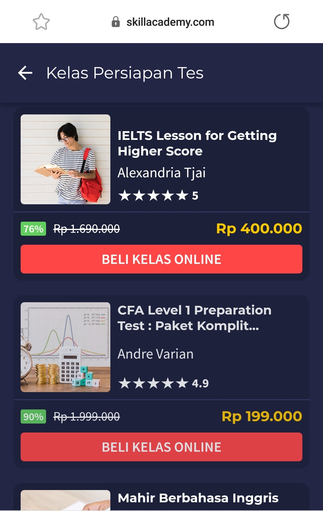 Skill Academy, Kelas Online Terlengkap dan Terbaik Bersertifikat
