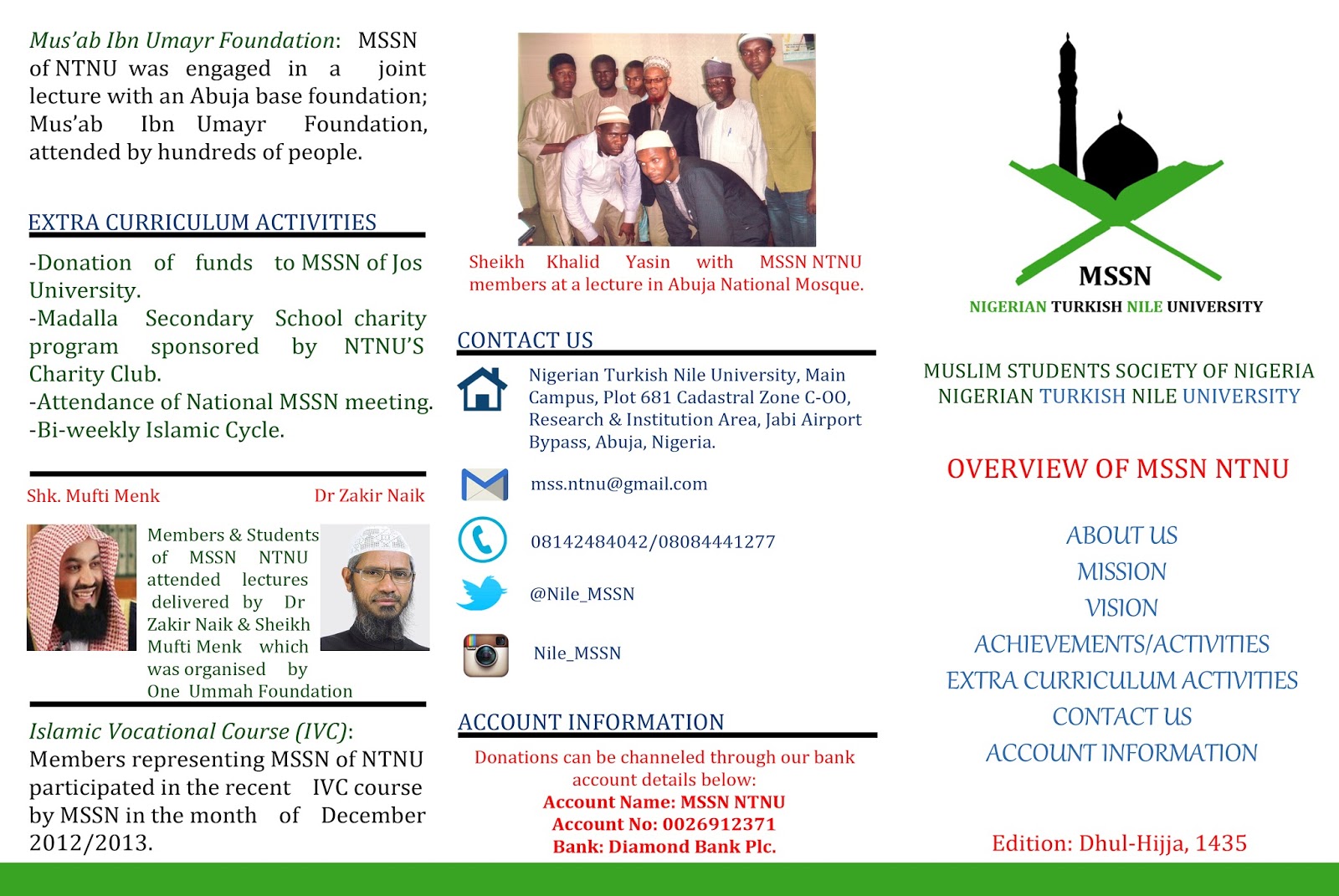 NTNU MSSN Banner and Flyer | NTNUMSSN