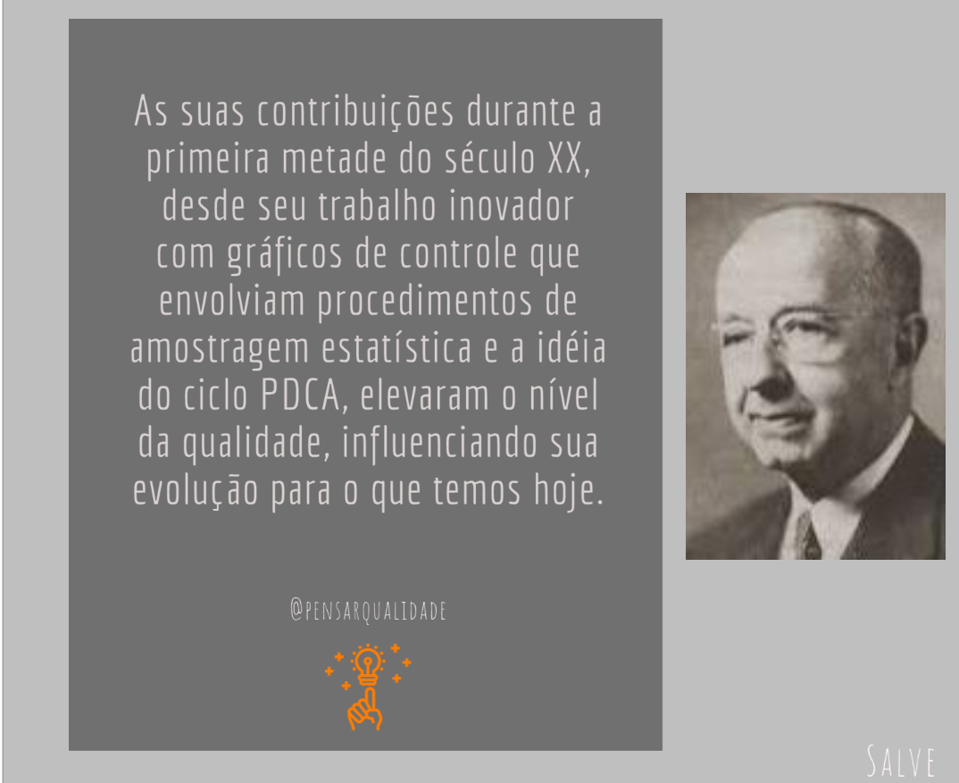 Vamos pensar em Qualidade?: Quem é Walter A. Shewhart?