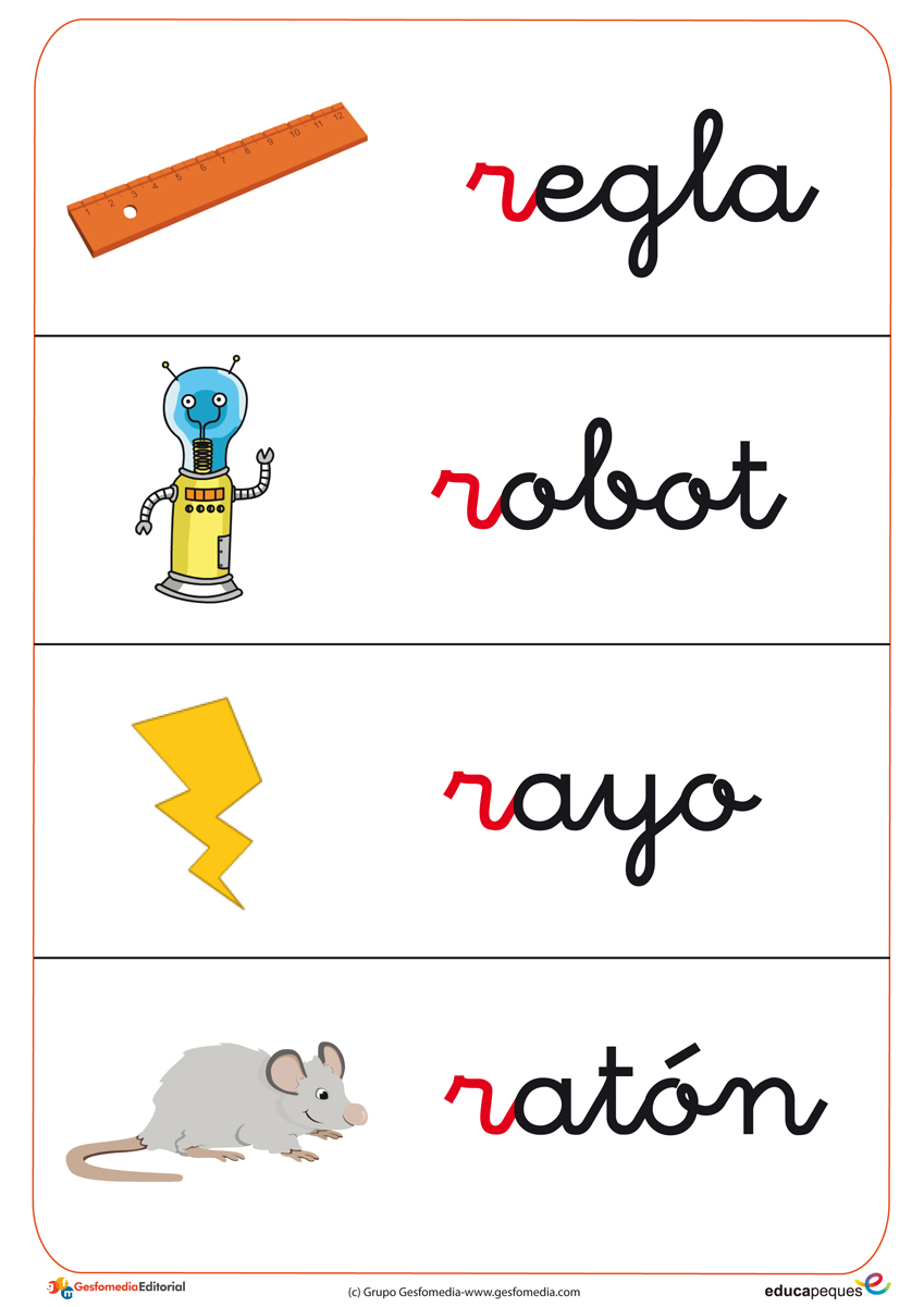 Palabras con la letra r - Imagui
