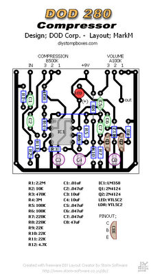 StompBoXed - The Guitar Pedal Builders Repository: DOD 280a Compressor