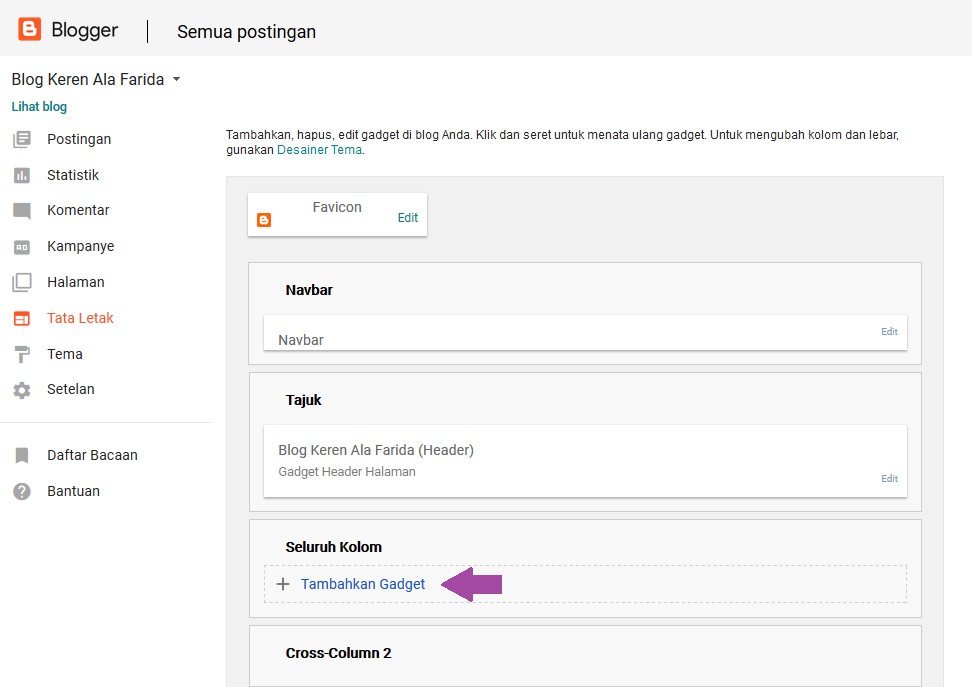 Tutorial Blog Cantik: Cara Membuat Menu Blogger bagian I