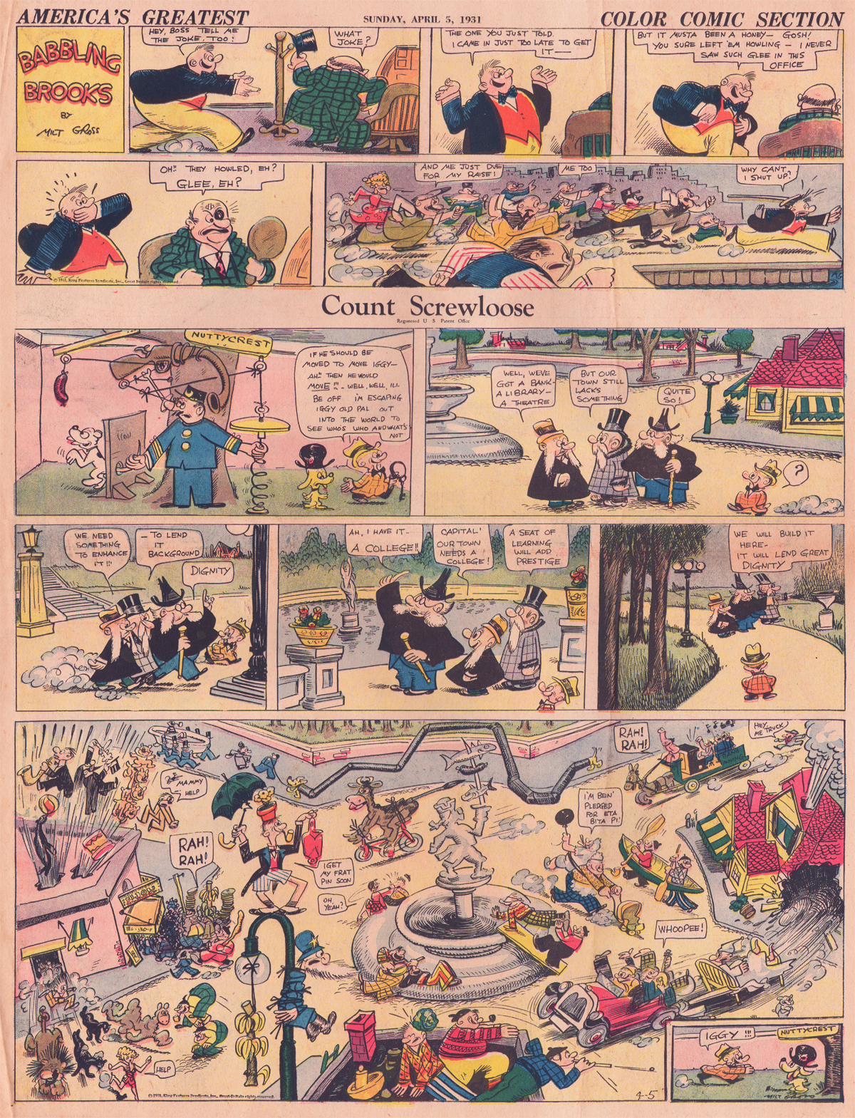 Screwball Comics: A Spectacular Milt Gross Back to School Screwball ...