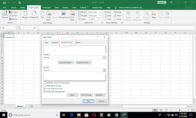 How to insert page numbers in MS Excel or Microsoft Excel