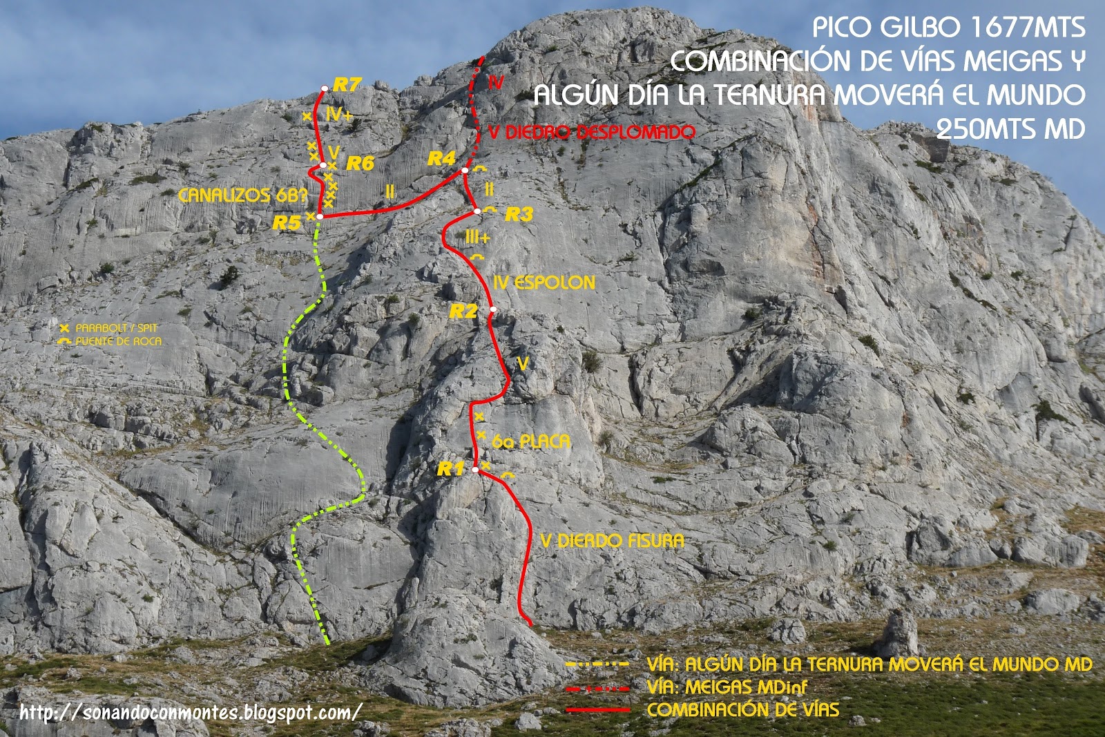 Escalada al Gilbo por via meigas / algún día la ternura moverá el mundo ...