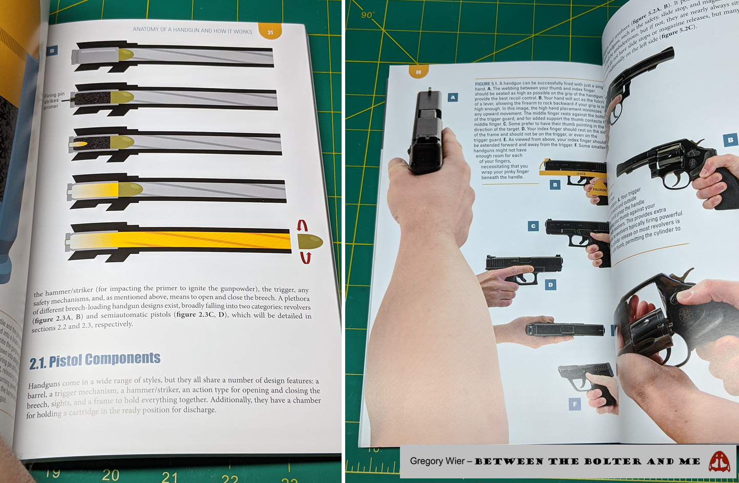 Between the Bolter and Me: On Firearms: Shooting Handguns, a book