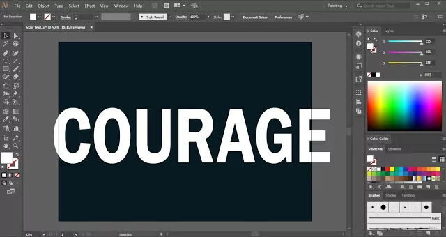 Stair Text Effect in Adobe Illustrator - Adobe Tutorial