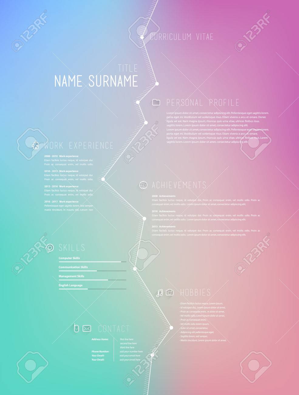 Curriculum Vitae Background Image - Birthday Letter