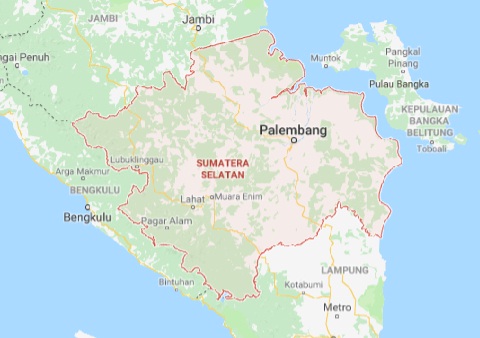 Peta Sumatera Selatan Lengkap Beserta Keterangan dan Gambarnya