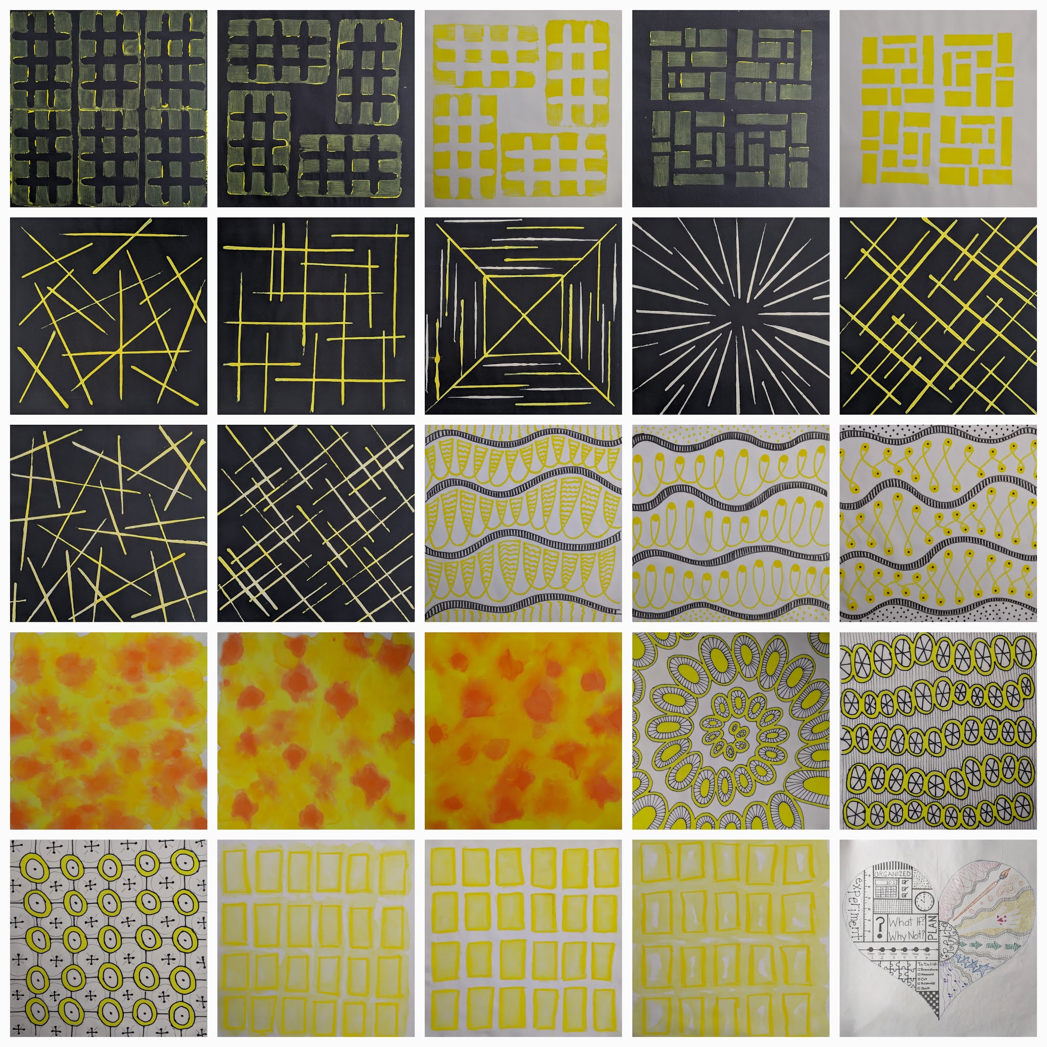 100 Days of Mark Making on Fabric: Week 7