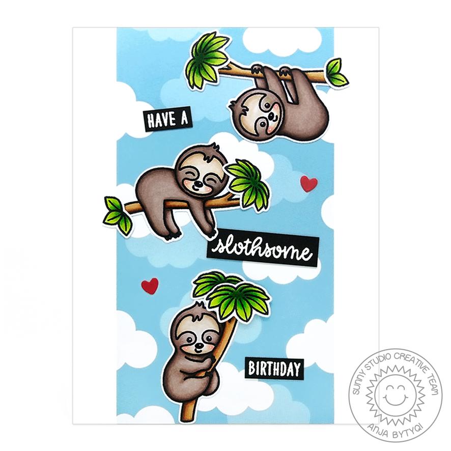Sunny Studio: Silly Sloths Cards with Vanessa and Anja