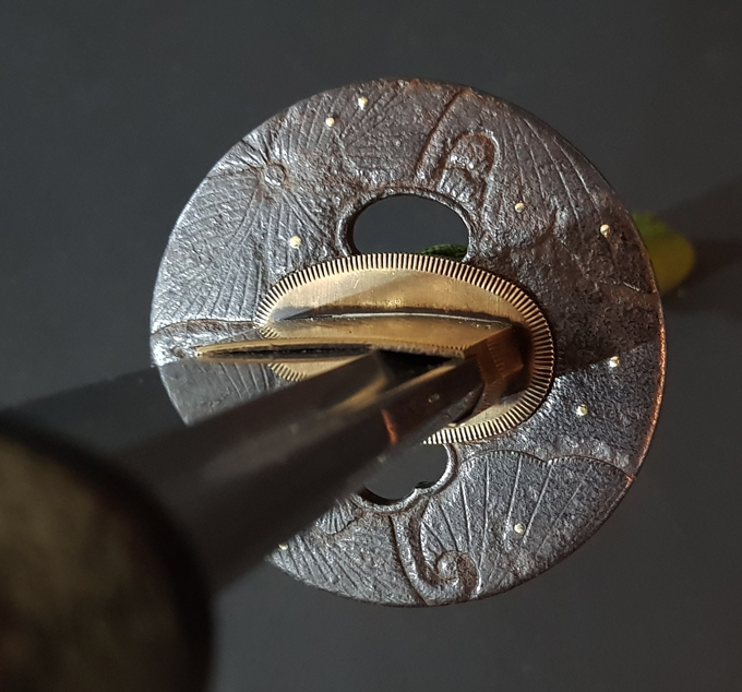 도검: 일본도 antique sword lotus leaves and lotus flower katana