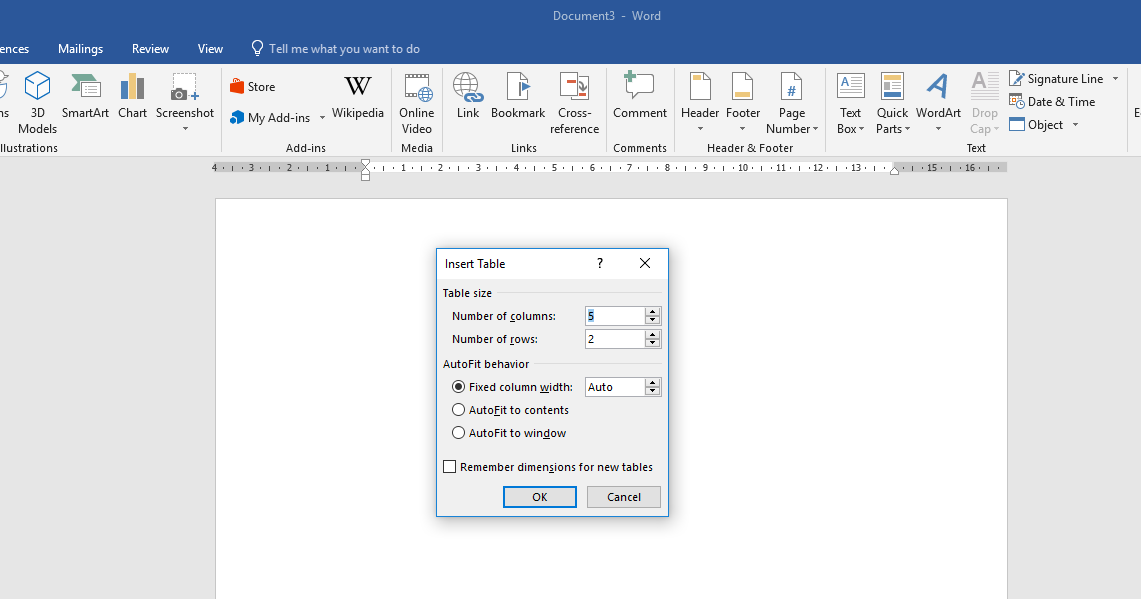 Info Seputar Millenial: Fungsi Menu Table Pada Microsoft word