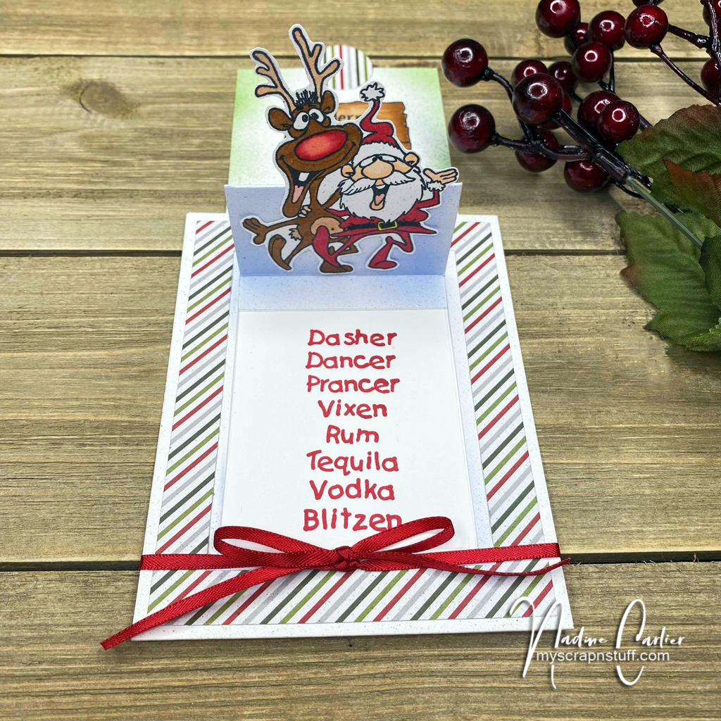 Christmas Interactive Slider Card ~ Nadine Carlier