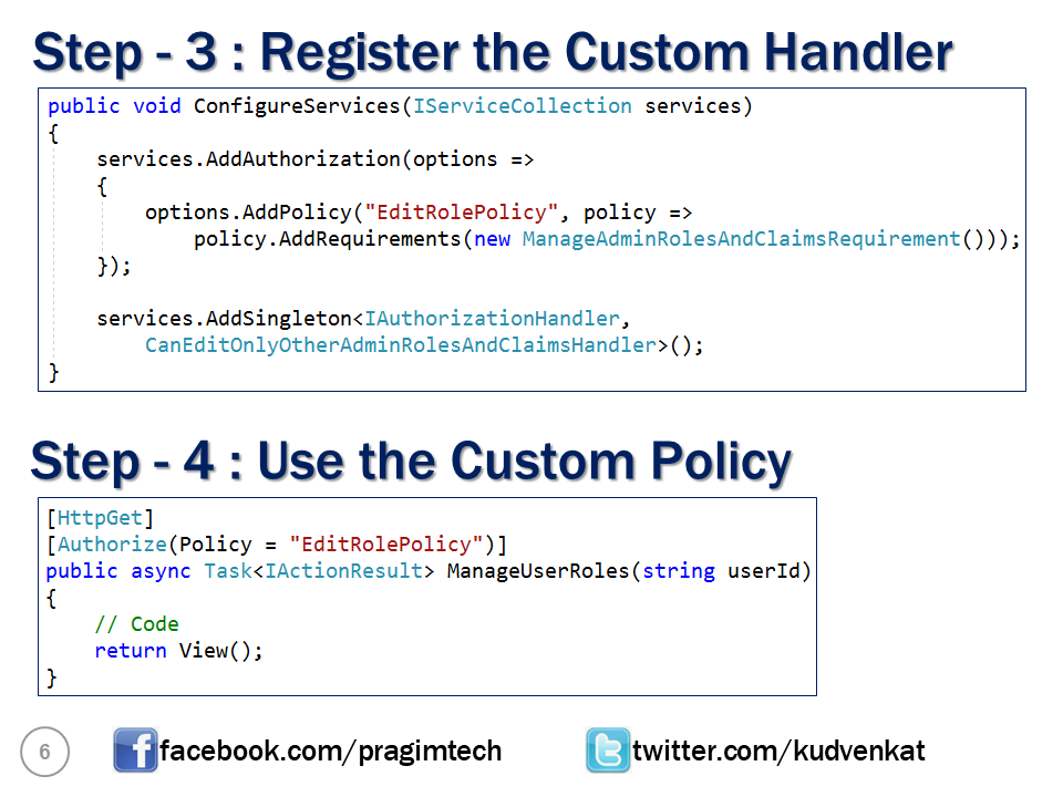 Sql Server Net And C Video Tutorial Custom Authorization Requirement And Handler Example In