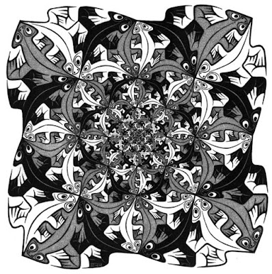 Matemático Soriano: EL FRACTAL DE LOS LAGARTOS. ESCHER