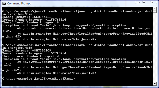 Inspired by Actual Events: Java 7's ThreadLocalRandom