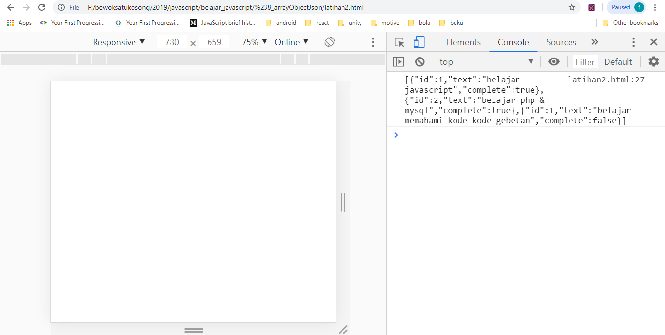 Belajar Javascript Es5 Dan Es6 Part 8 Mengenai Array Of Object And Json Tutorial Programming