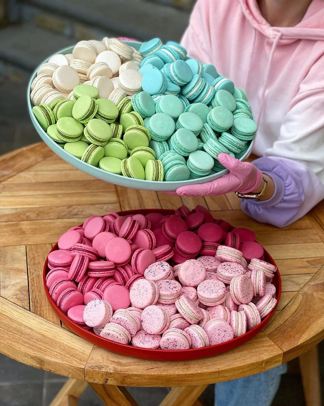 Colourful French macaron set by Lucia. | Melody Jacob