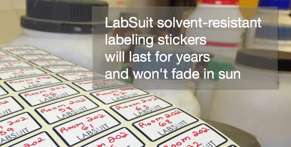 Solvent-resistant labeling stickers is our guarantee that the chemical ...