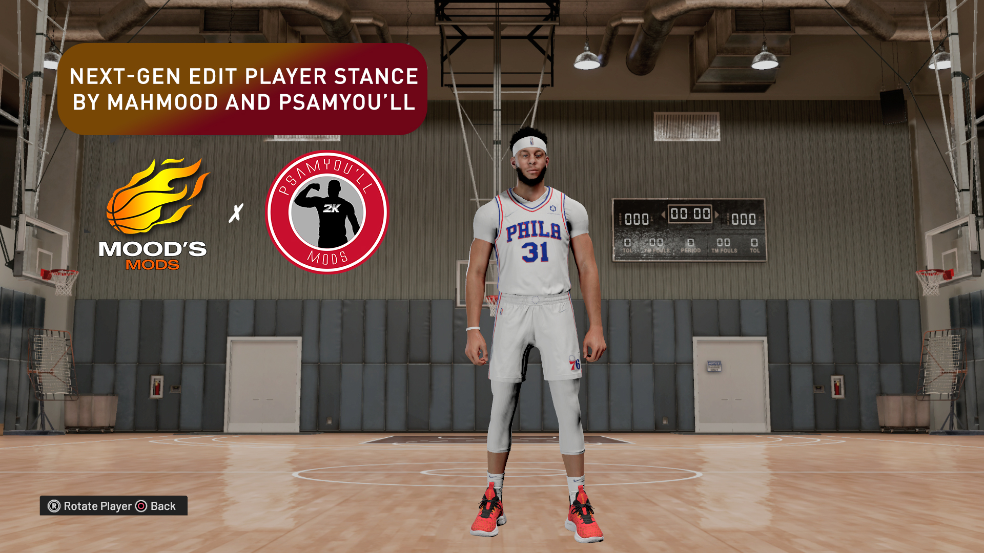 NBA 2K22 Next-Gen Edit Player Stance by Mahmood and Psamyou'll