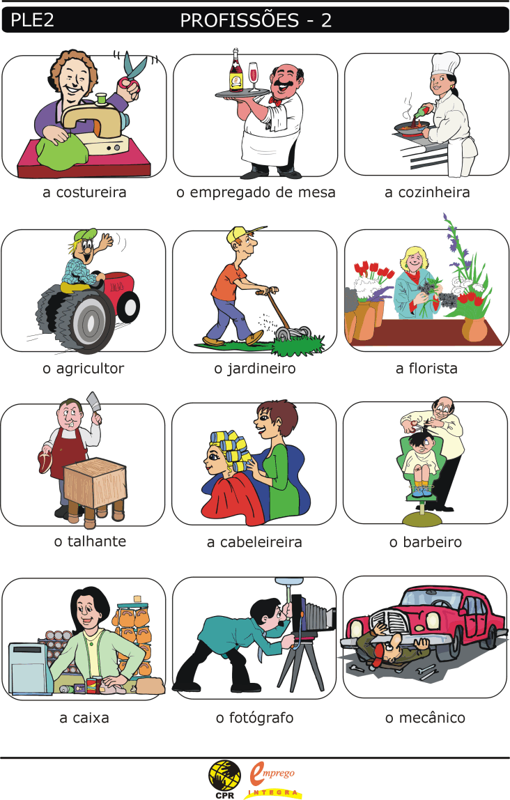 Olá! Como estás?: Algumas profissões