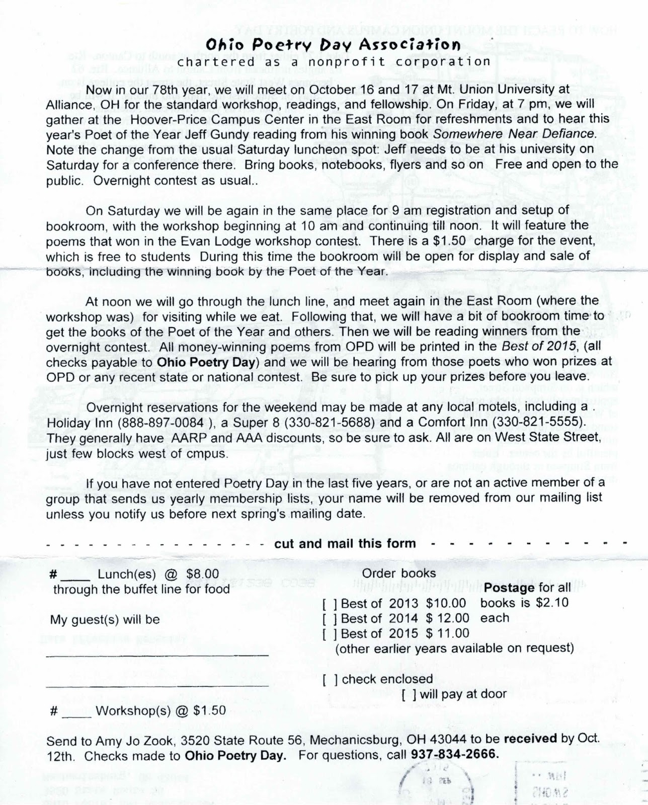 Ohio Poetry Day Association: Ohio Poetry Day 2015