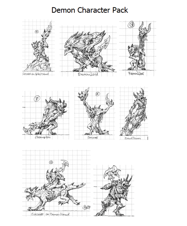 10mm Wargaming: Project Update #10: Kickstarter for 10mm Demon Infantry ...