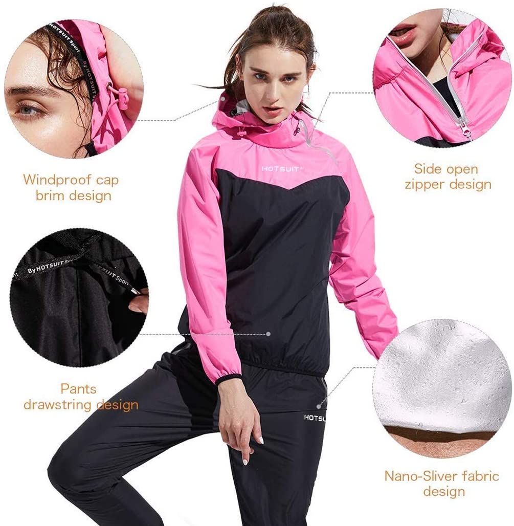 Health and Sport Promotions: HOTSUIT Sauna Suit Women Weight Loss Boxing Gym Sweat Suits Workout ...