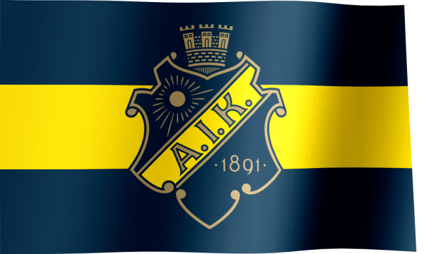 AIK Fotboll Fan Flag (GIF) - All Waving Flags