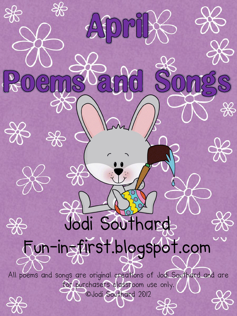 April Poems, Fluency, and Easter - Fun in First