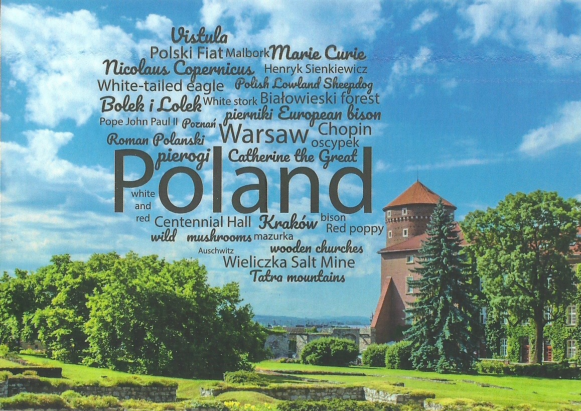 NINU POSTCARDS: World Cloud Postcards Series, Poland