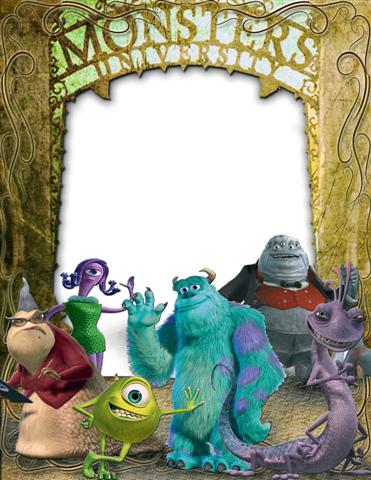 Marco para fotos inspirado en los Monster Inc. 2