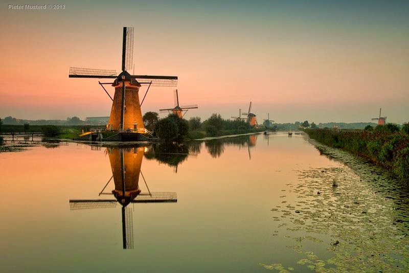 Windmills of Kinderdijk, Netherlands
