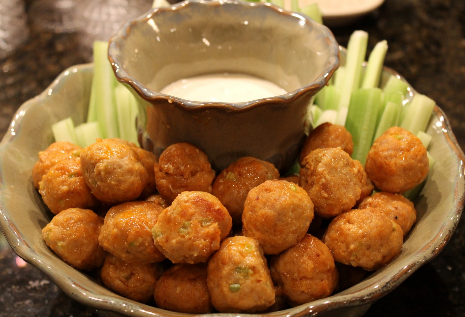 My Italian Grandmother: Buffalo Chicken Mini Meatballs