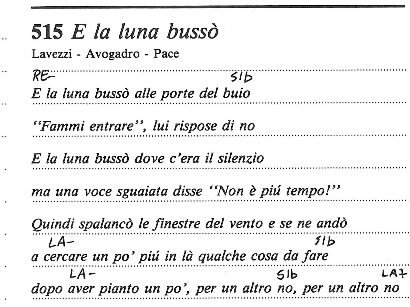 BODI SONČEK: o2 E LA LUNA BUSSÒ (Loredana Bertè)