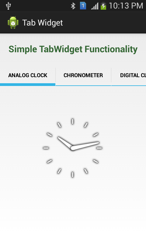 Android Application Development Beginner S Tutorial Tabwidget Horizontalscrollview