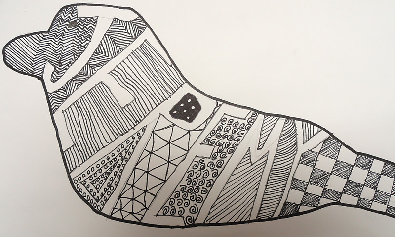 SINKING SPRINGS ART: Line, Shape, Pattern, Value Name Project - Fifth Grade