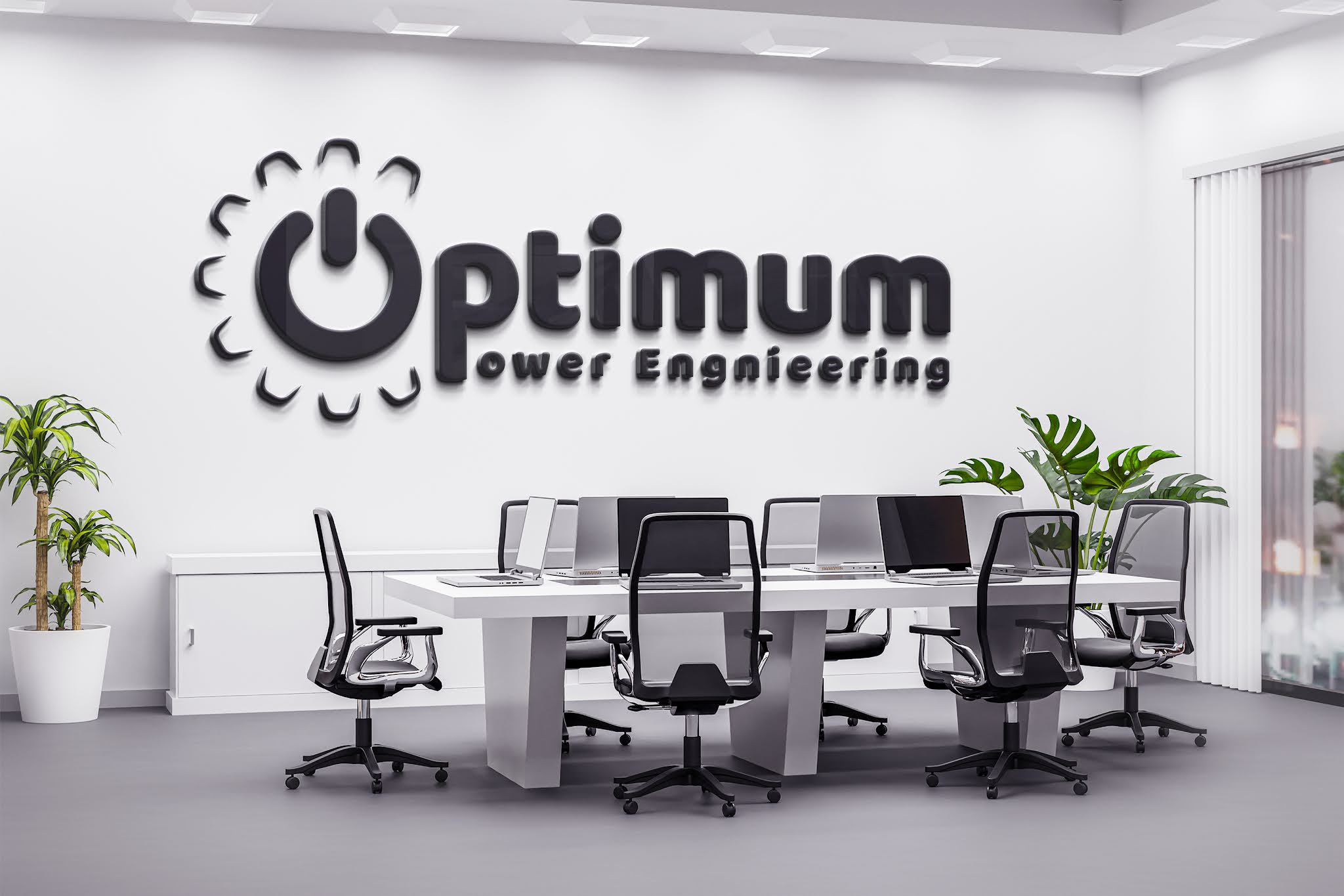 Optimum Power Logo - Nirjhar Khan