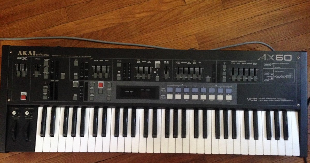 MATRIXSYNTH: AKAI Professional AX 60 Programmable Polyphonic Synthesizer SN 01220-00971