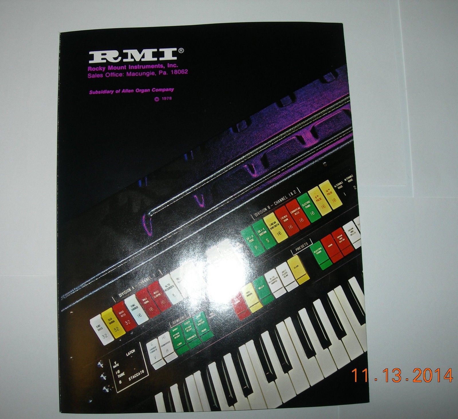 MATRIXSYNTH: RMI Rocky Mount Instruments KC-II Synthesizer Original ...