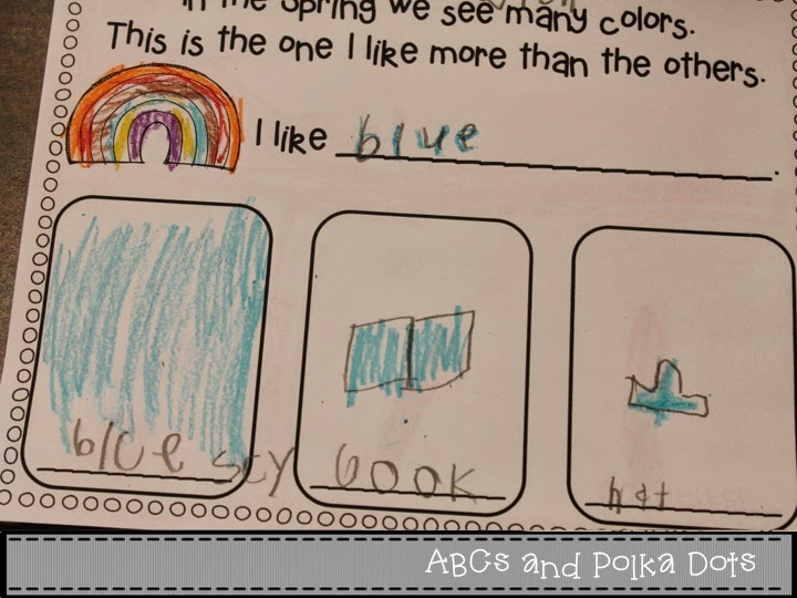 ABC's and Polka Dots: Spring Colors book {FREEBIE}